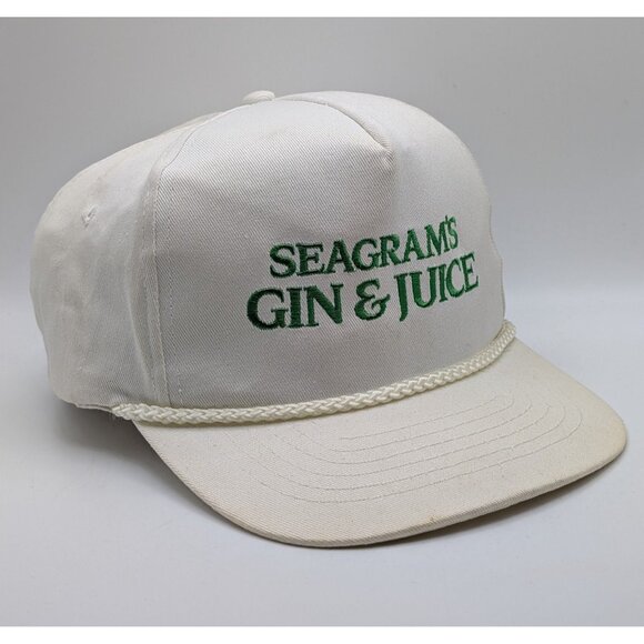 Accessories | Vintage Seagrams Gin Juice Hat Cap Rope Trucker Snapback ...